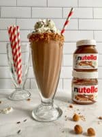 Nutella Milkshake Recipe (3 Ingredients) - Happy Honey Kitchen