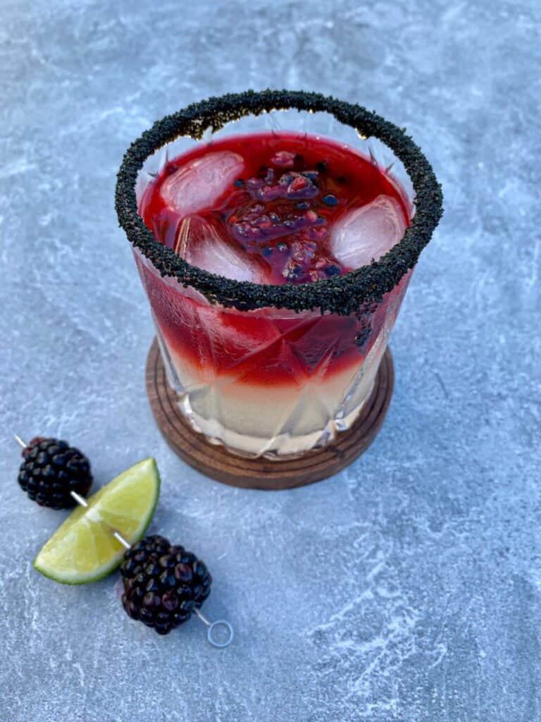 Dark and Stormy Halloween Cocktail with Whiskey - Happy Honey Kitchen