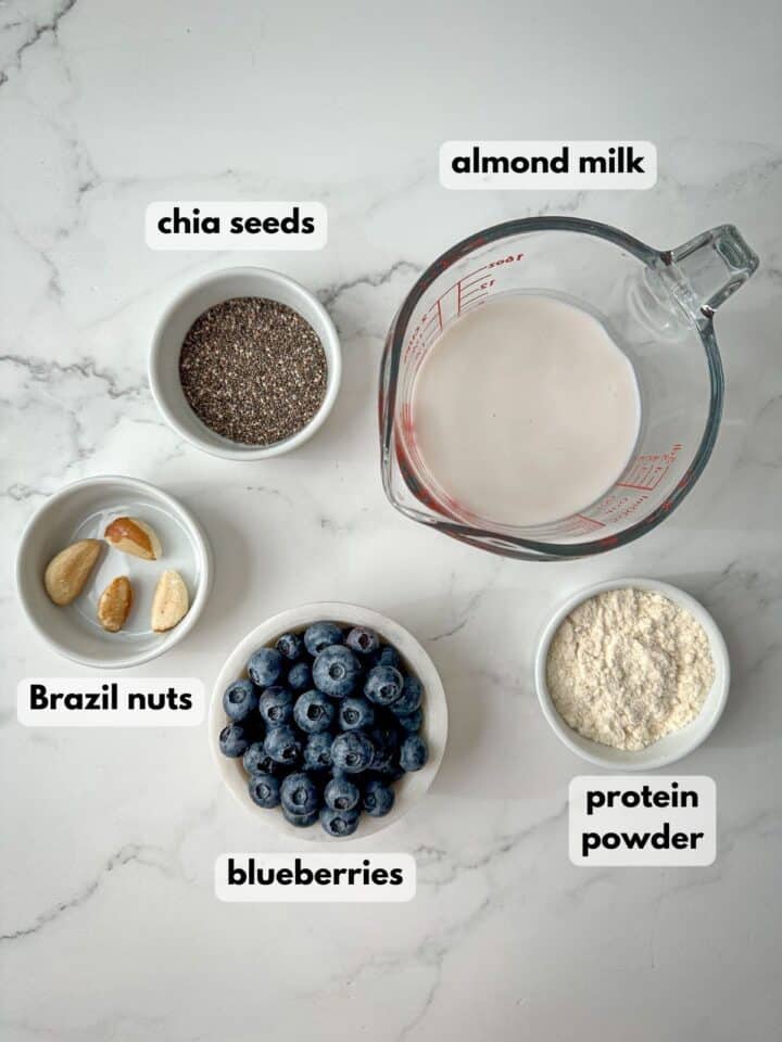 Blueberry Protein Shake - Happy Honey Kitchen