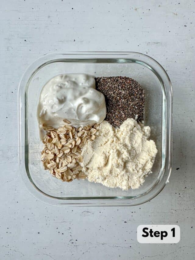 High Protein Overnight Oats (Easy Breakfast Meal Prep) - Happy Honey ...