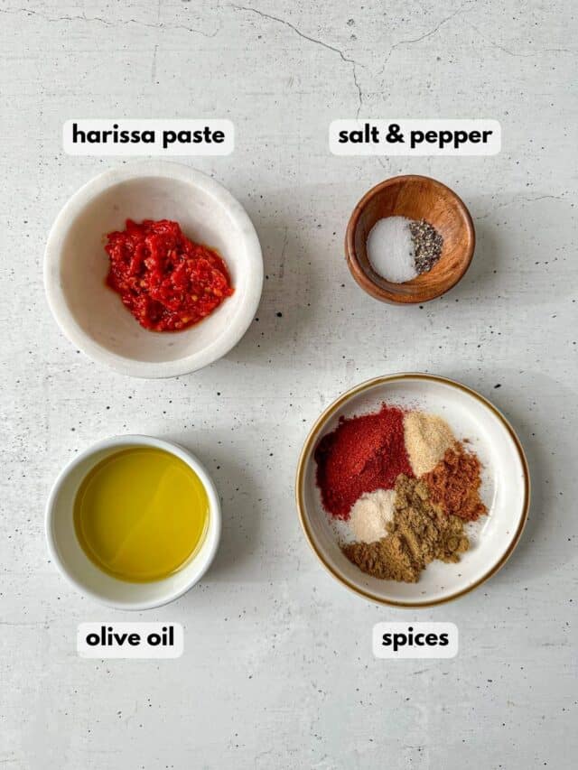 Harissa Honey Chicken Cava Bowl - Happy Honey Kitchen