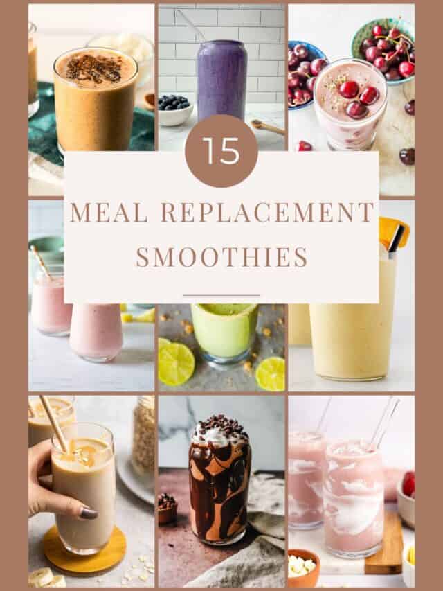 15 Meal Replacement Smoothies and Shakes - Happy Honey Kitchen