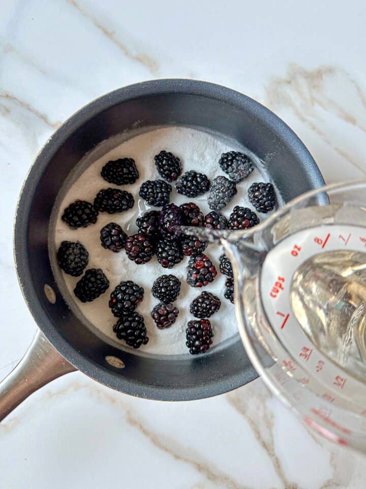 Homemade Blackberry Simple Syrup - Happy Honey Kitchen
