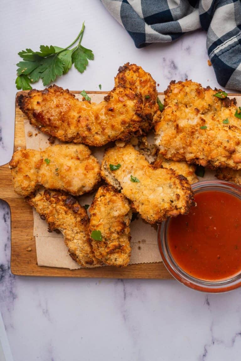 Cheez-It Chicken (Easy Cheesy Chicken Tenders) - Happy Honey Kitchen