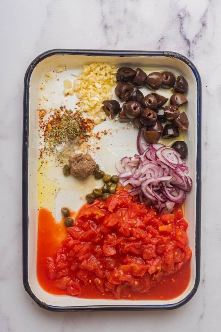 Salmon Puttanesca (Italian Salmon Recipe) - Happy Honey Kitchen