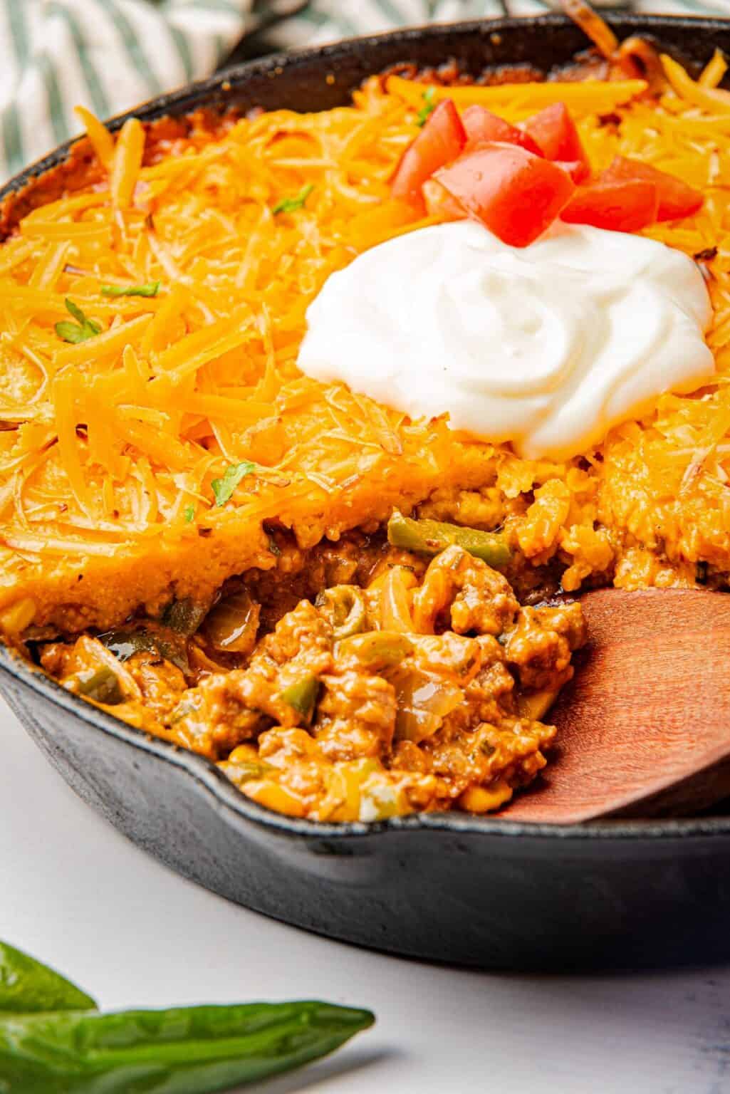 Easy Jiffy Tamale Pie Recipe - Happy Honey Kitchen