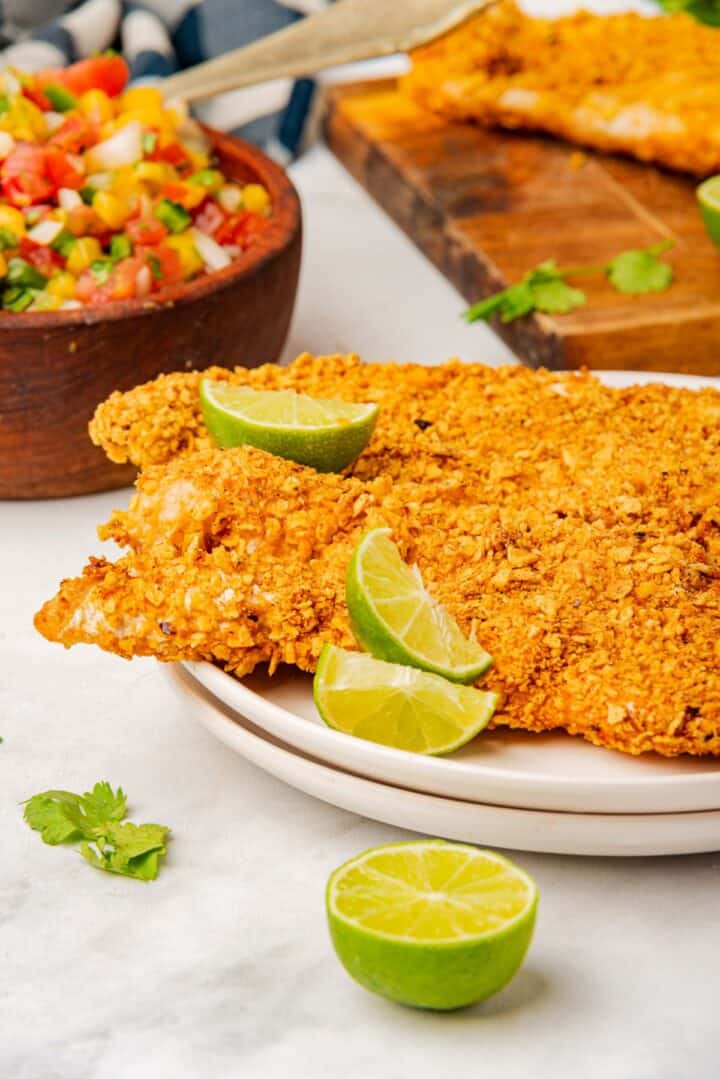 Tortilla Crusted Tilapia (with 3 Cooking Methods) - Happy Honey Kitchen