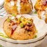 Loaded Baked Potato with Brisket - Happy Honey Kitchen