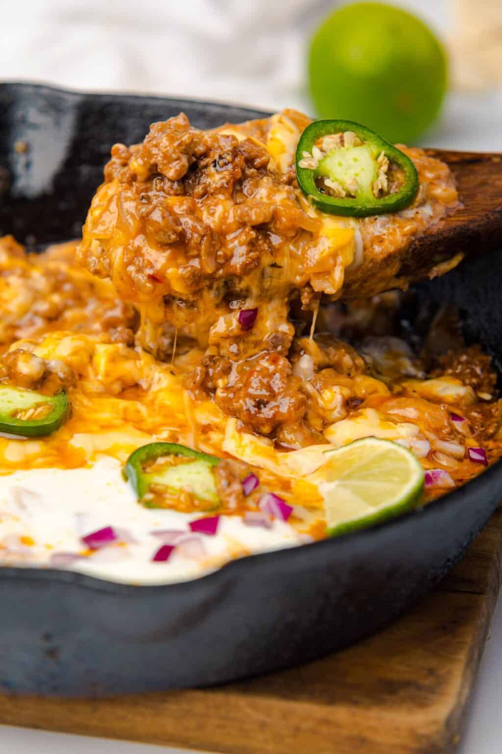 Beef Enchilada Skillet (Easy One Pan Recipe) - Happy Honey Kitchen