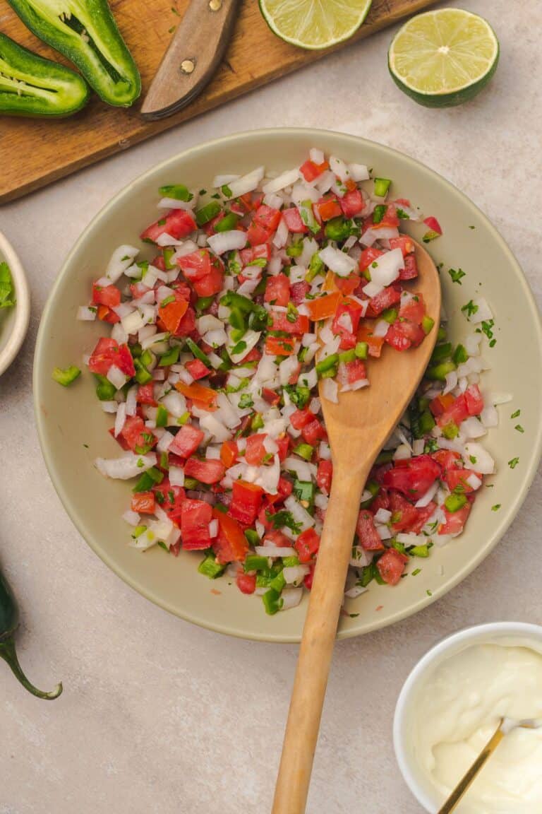 Spicy Pico de Gallo (Salsa Fresca Recipe) - Happy Honey Kitchen