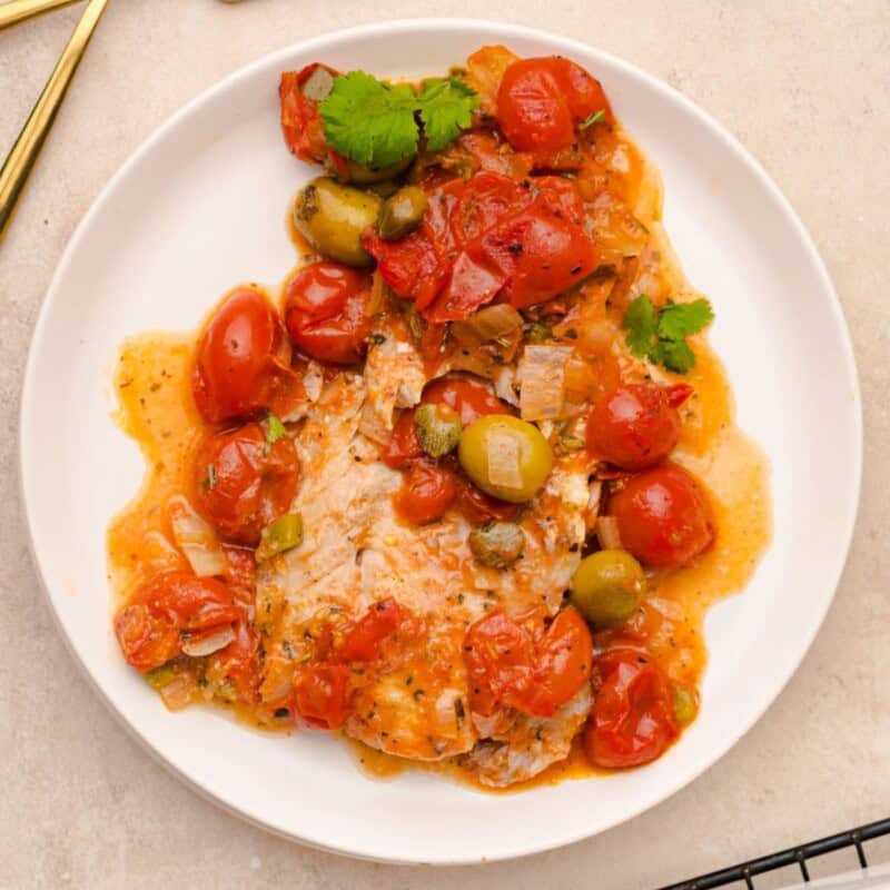 Pescado a la Veracruzana (Veracruz-Style Fish) - Happy Honey Kitchen
