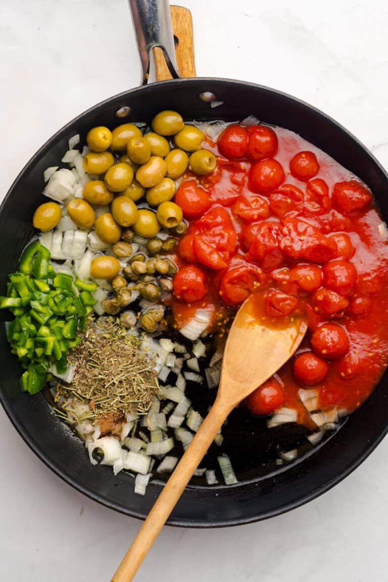 Pescado a la Veracruzana (Veracruz-Style Fish) - Happy Honey Kitchen