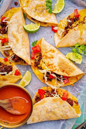 Crispy Baked Beef Tacos - Happy Honey Kitchen
